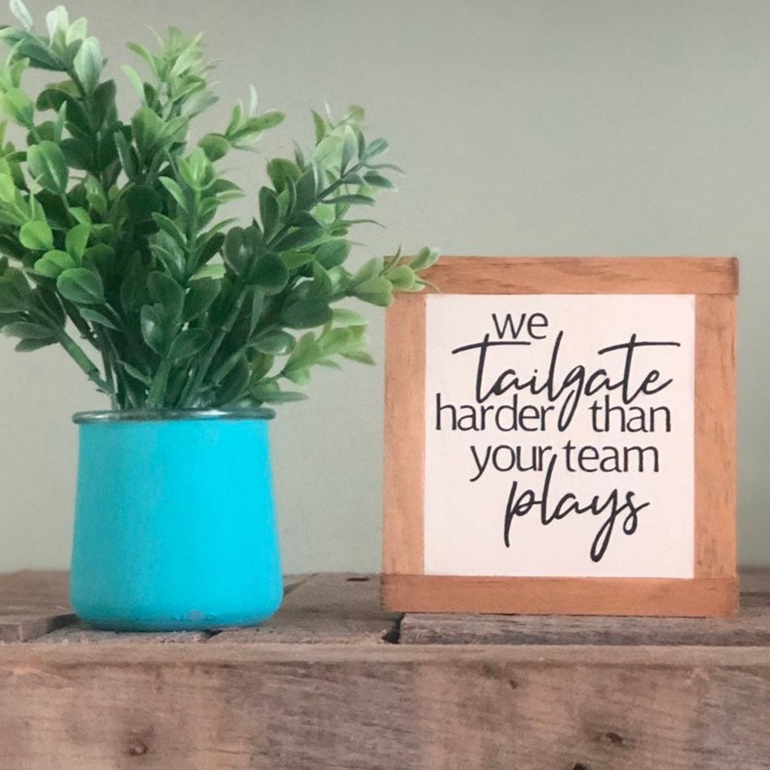 Football Wood Sign, Football Family Sign, Fall Home Decor, Tailgating ...