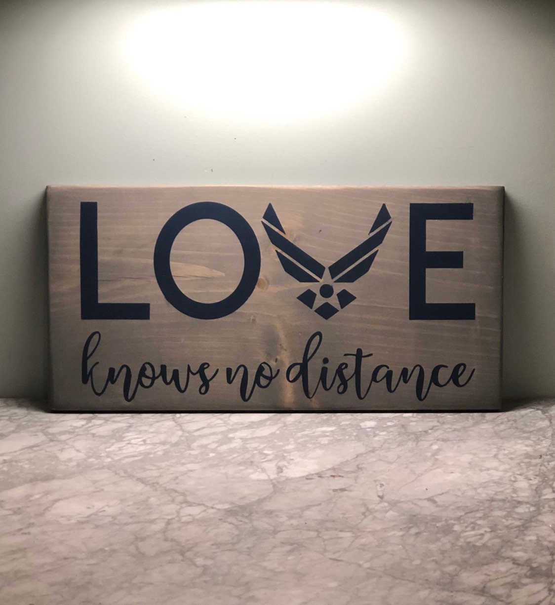 Air Force Love Sign Loves Knows No Distance Military Home - Etsy