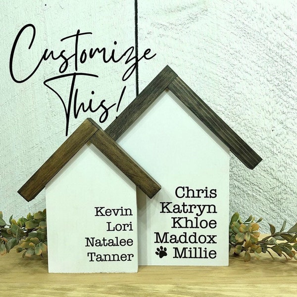Custom Family Names House Signs - Etsy
