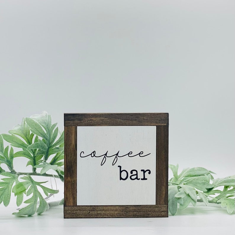 Coffee Sign Collection Coffee Bar Cart Coffee Home Decor - Etsy