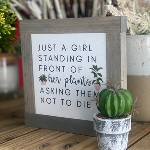 Crazy Plant Lady Sign, Plant Lover Birthday Sign, Plant Lady Decor ...