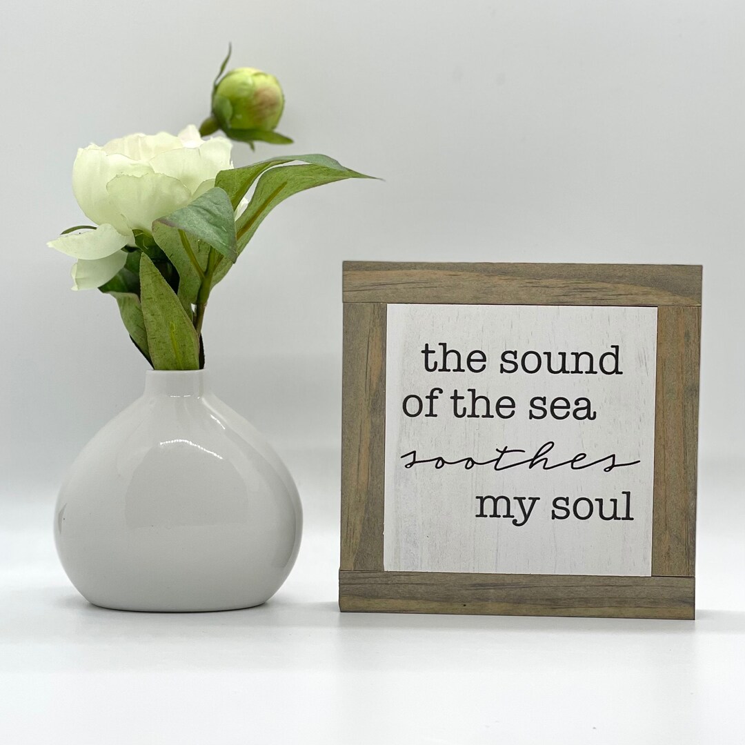 Beach Soul Sign, Coastal Home Decor, Summer Gift, Beach Wood Sign ...