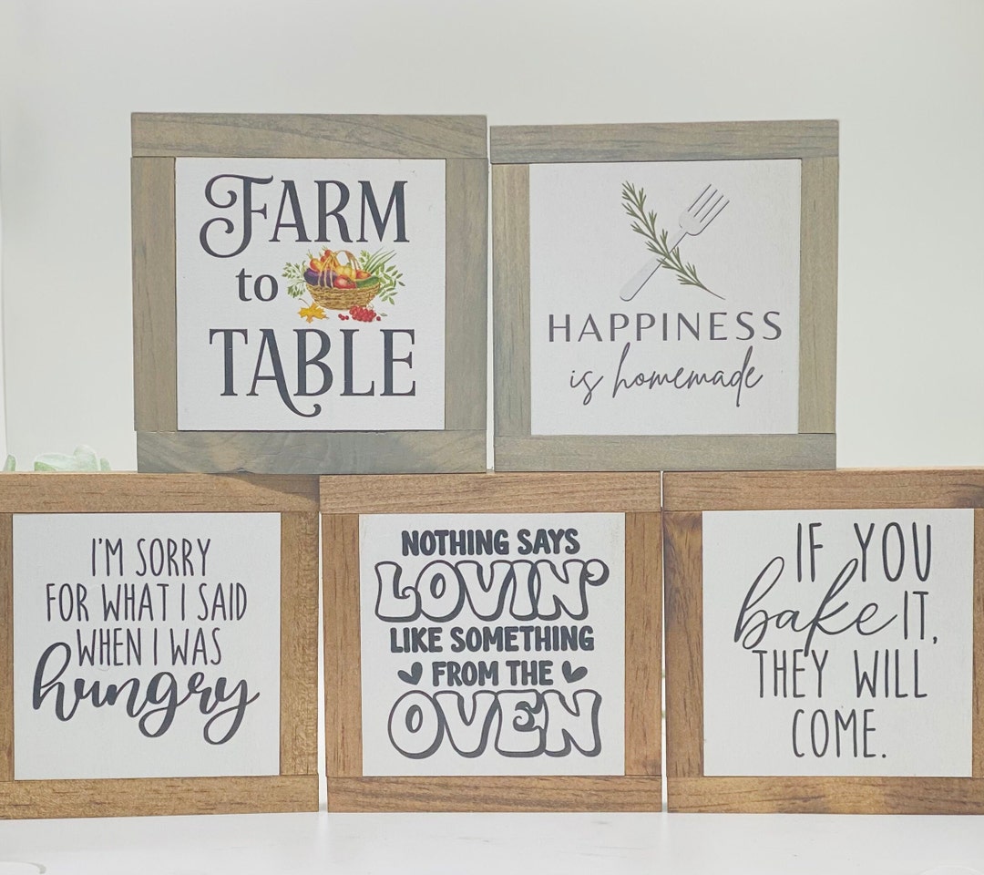 Farm to Table Sign, Farmhouse Signs, Country Home Decor, Magnolia Style ...