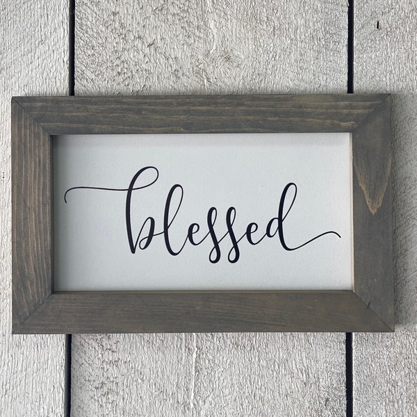 Blessed Sign - Etsy