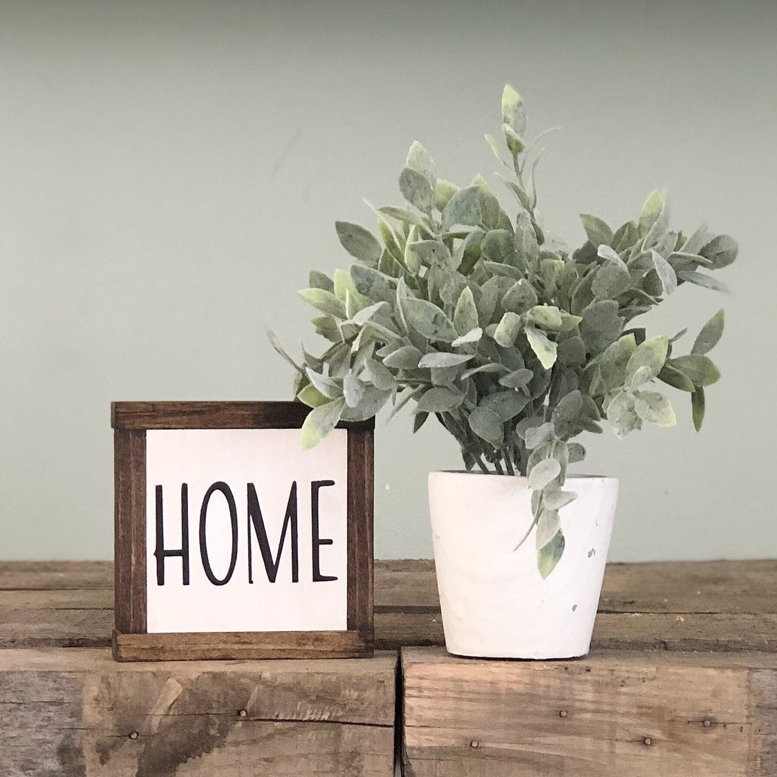 Home Wood Decor Simple Small Sign Rustic Farmhouse Style | Etsy