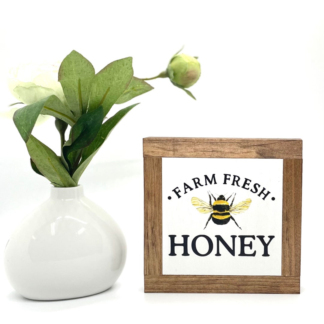 Farm Fresh Honey Sign, Country Home Decor, Rustic Farmhouse, Magnolia ...