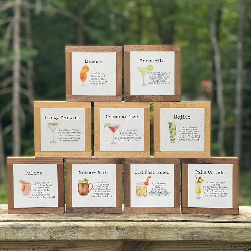 Bar Cart Sign - Etsy