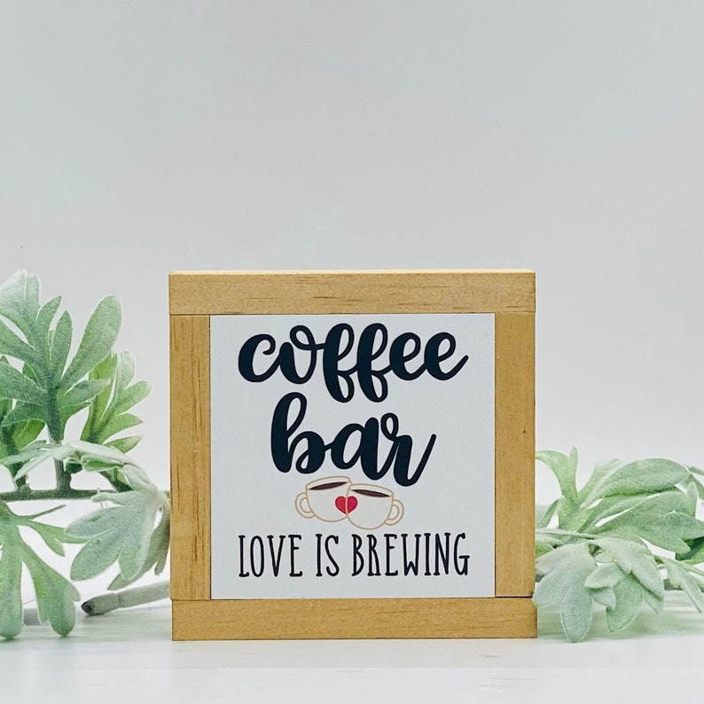 Coffee Sign Collection Coffee Bar Cart Coffee Home Decor - Etsy
