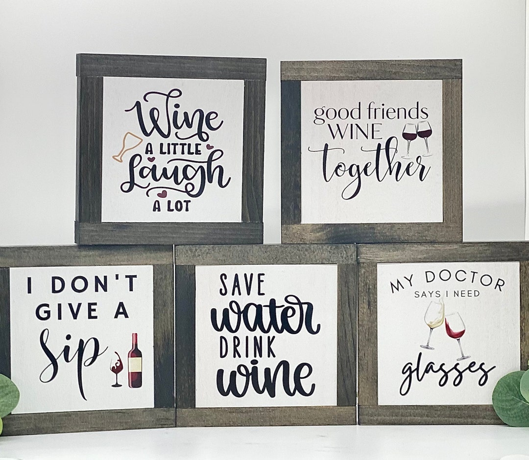 Wine Wooden Sign, Wine Lover Gift, Wine Gift Basket Sign, Wine ...