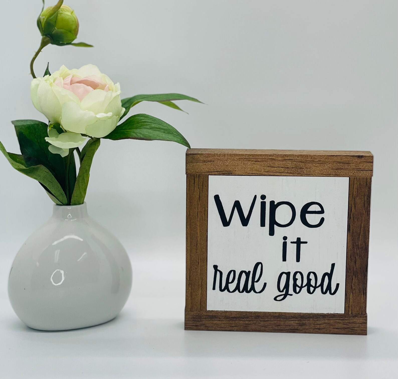Wipe It Real Good Bathroom Home Decor Funny Restroom Sign - Etsy