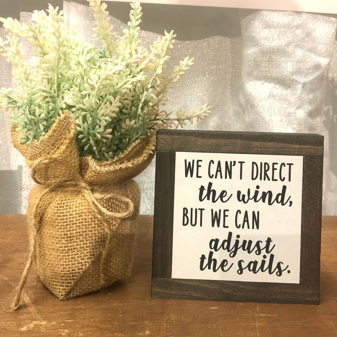 Motivational Sign, New Beginnings Sign, Office Desk Decor ...
