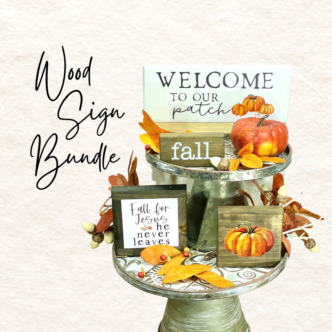 Pumpkin Patch Bundle, Tiered Tray Bundle, Autumn Home Decor ...