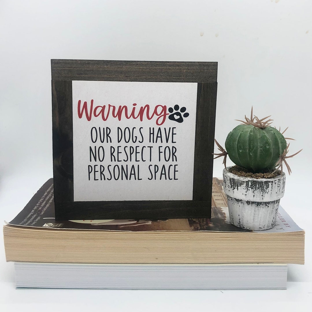 Warning Dog Sign, Animal Lover Gift, Funny Pet Decor, Dog Mom Gift, Dog ...