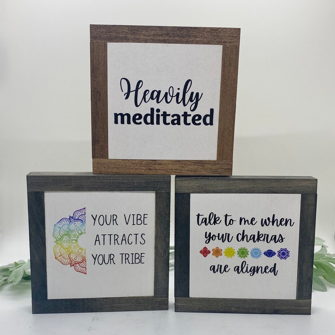 Chakra Home Decor, Chakra Good Vibes, Spiritual Wall Art, Chakra Wood ...