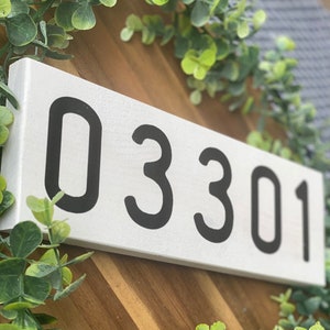 Custom Zip Code Sign, Zip Code Wood Sign, Customizable Zip Code, Postal ...