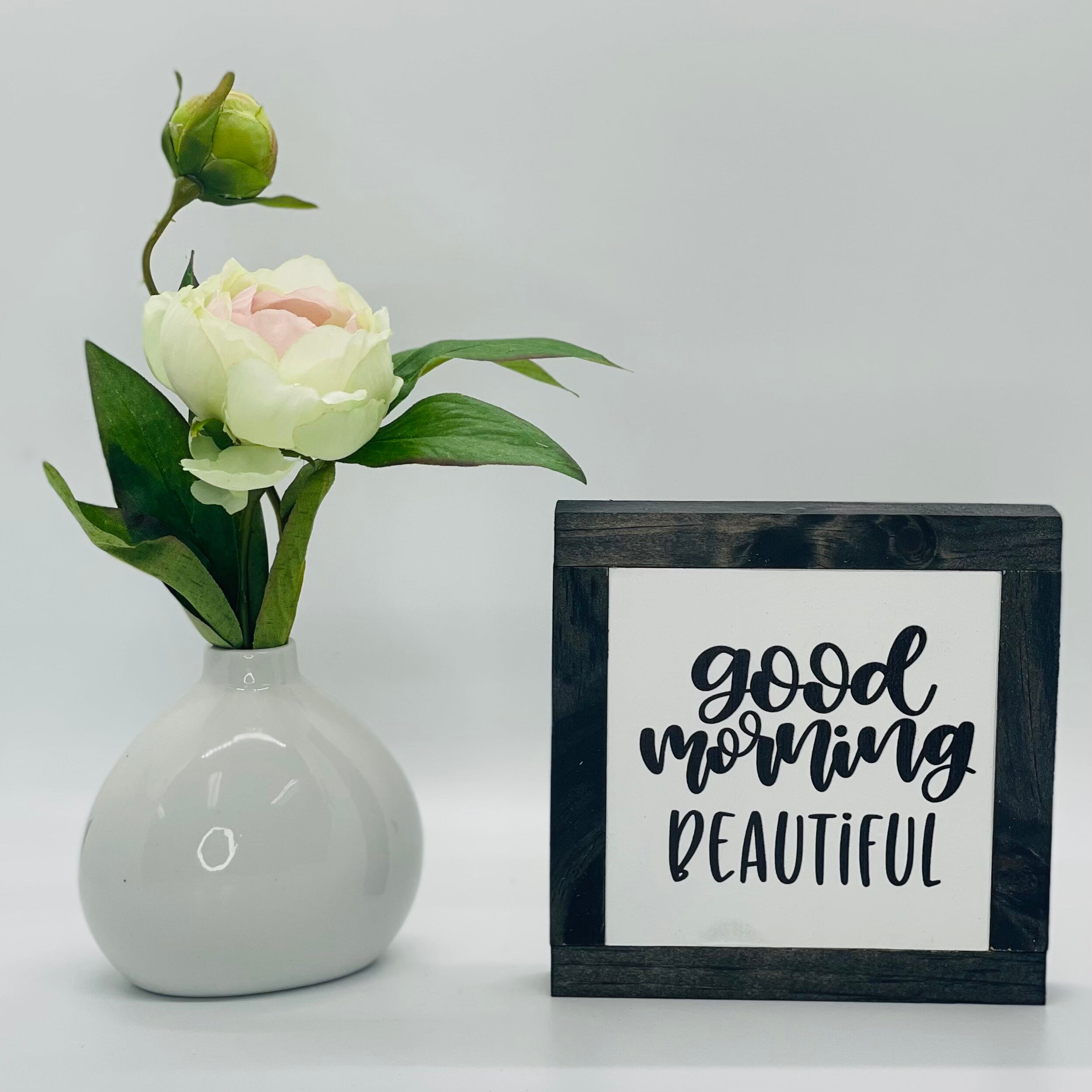 Good Morning Beautiful Sign Bathroom Decor Anniversary Gift | Etsy