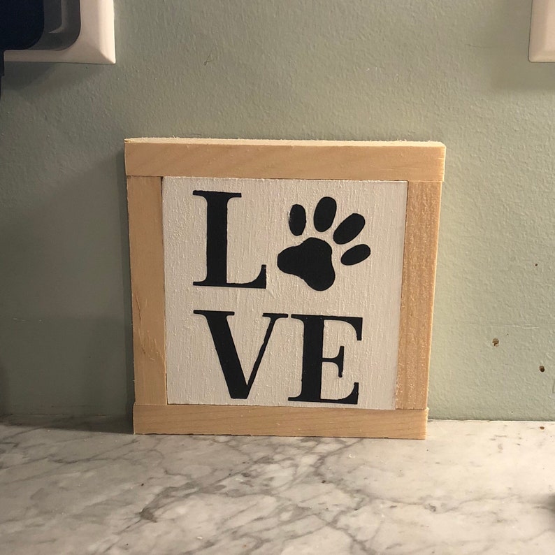 Dog Lover Sign Small Wood Sign Pet Lover Dog Mom Decor | Etsy