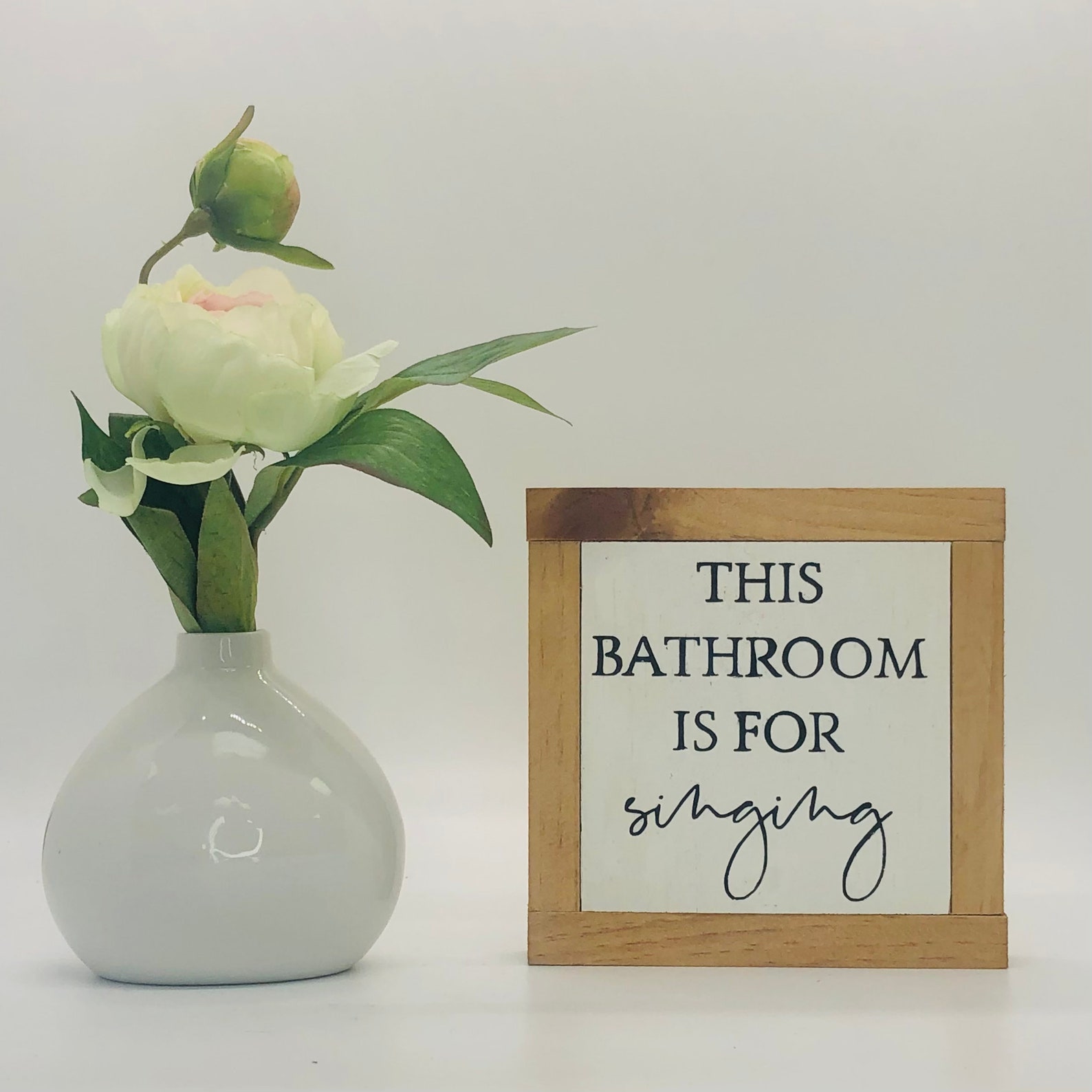 Bathroom for Singing Sign, Gift for A Singer, Funny Bathroom Decor ...