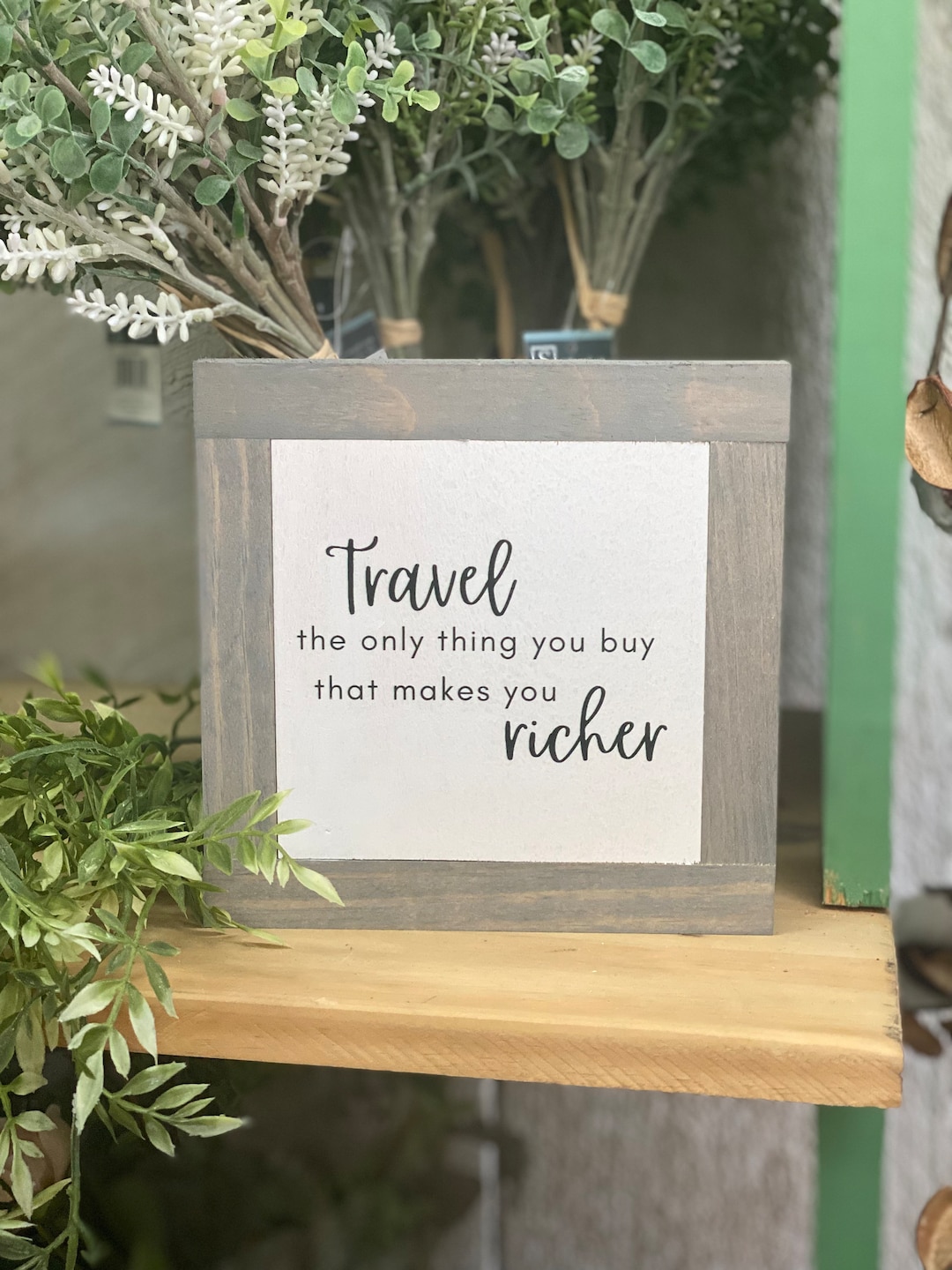 Travel Wood Sign, Traveler Sign, Gift for Trip, Office Desk Decor ...