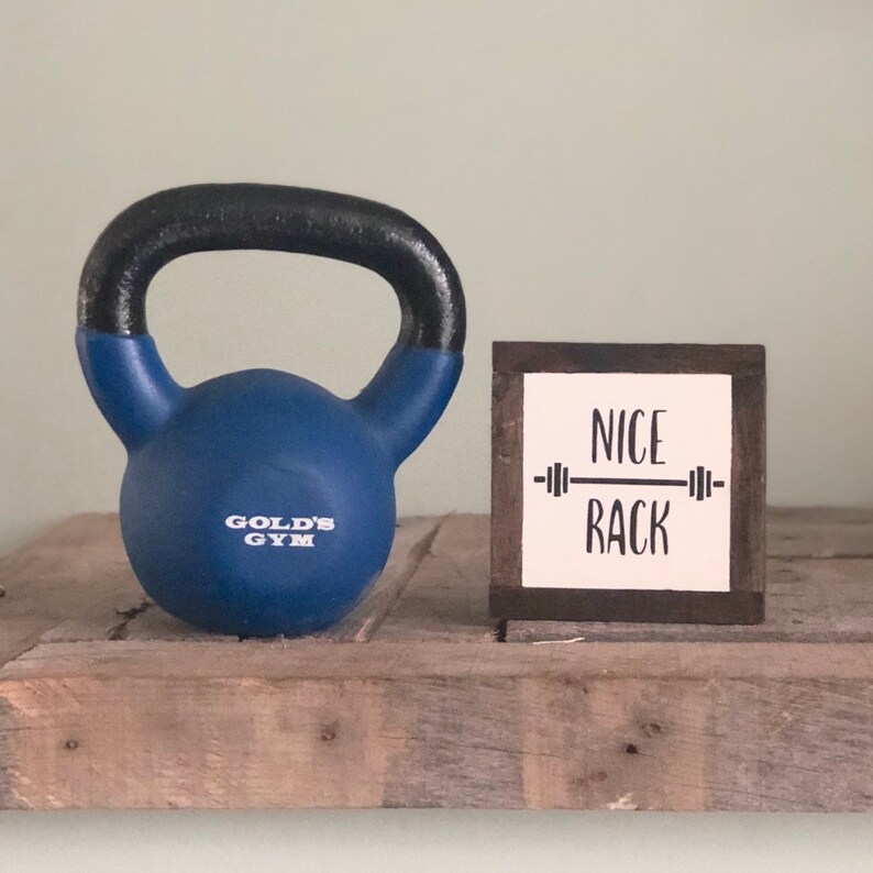 Nice Rack Sign Fitness Sign Funny Gym Wood Sign Fitness - Etsy