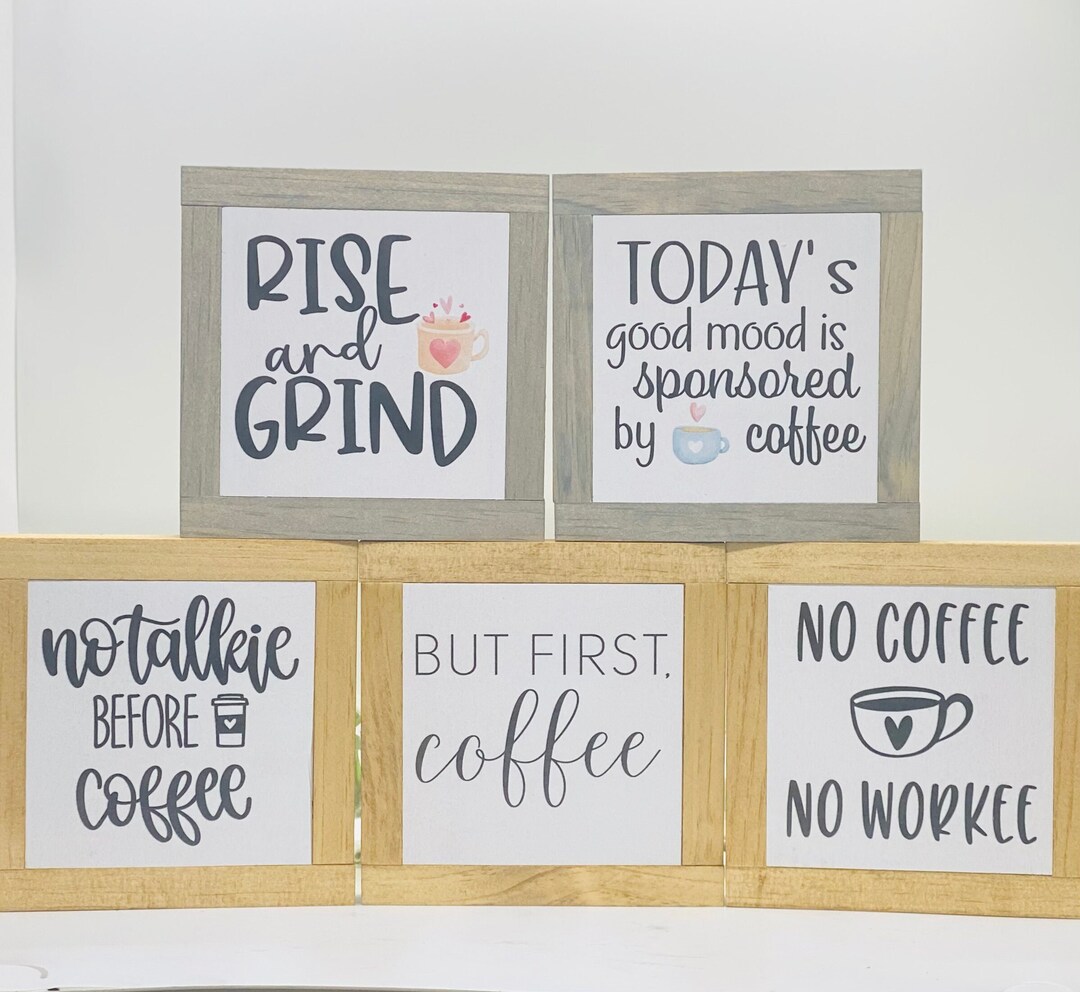 Coffee Sign Collection, Coffee Bar Cart, Jesus Lover Sign, Caffeine ...