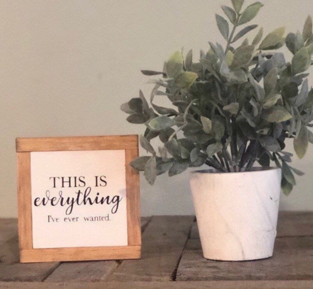 This is Everything Sign, Tiered Tray Sign, Family Wall Wood Sign, Small ...