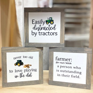 Play in Dirt Sign, Farmhouse Wood Signs, Farm Life Sign, Tractor Lover ...