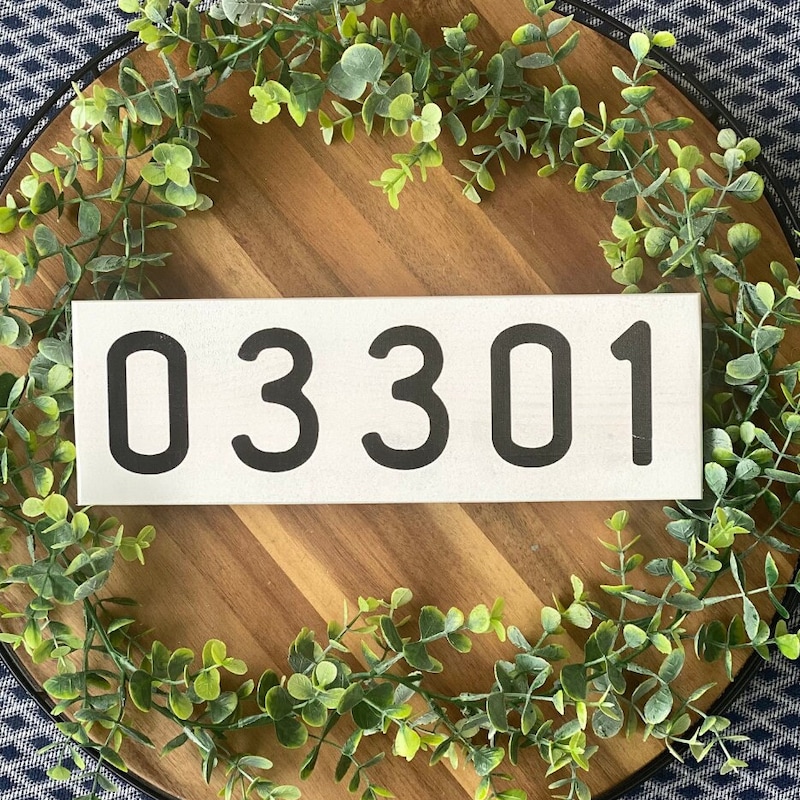 Zip Code Signs - Etsy