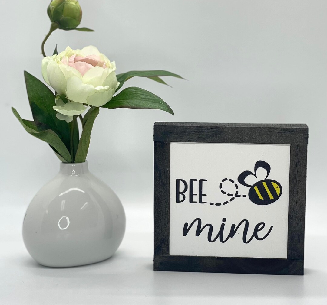 Be Mine Sign, Valentine's Day Decor, Anniversary Gift, Love Quote Sign ...