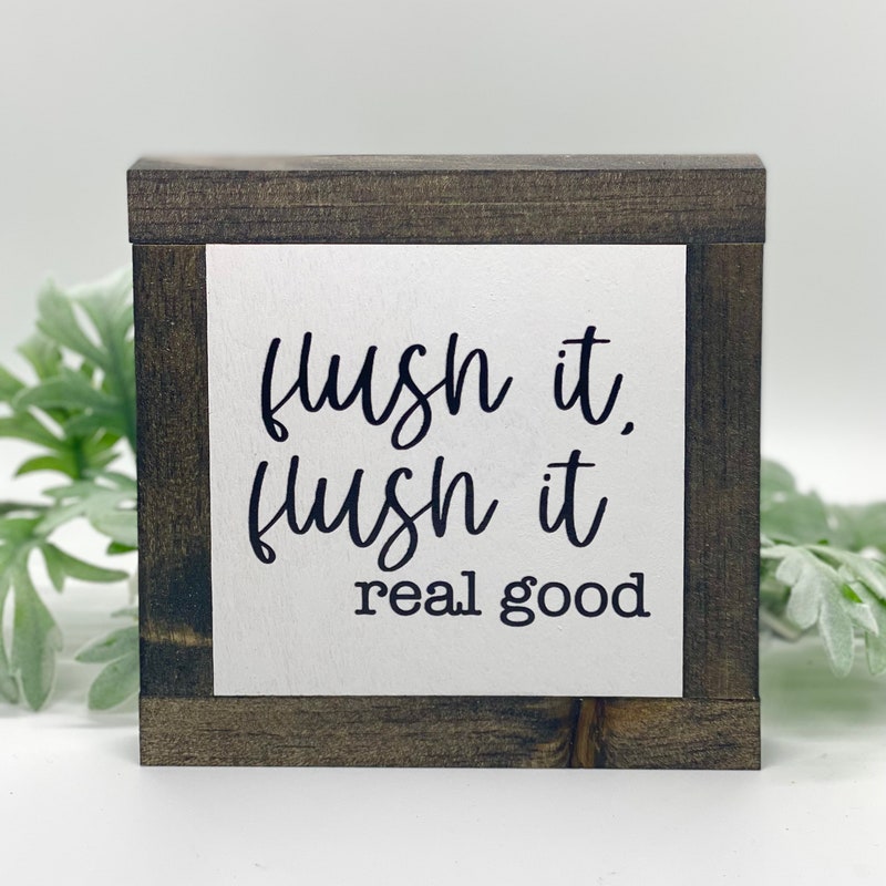 Flush Sign - Etsy