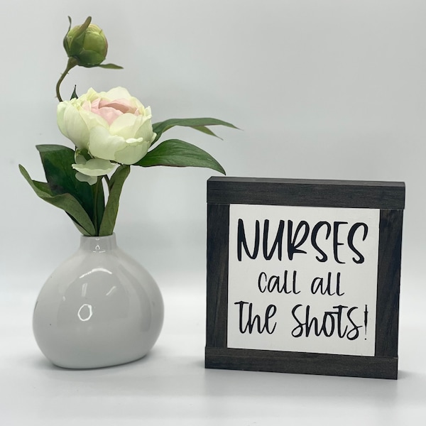 Nurse Call the Shots Sign - Etsy
