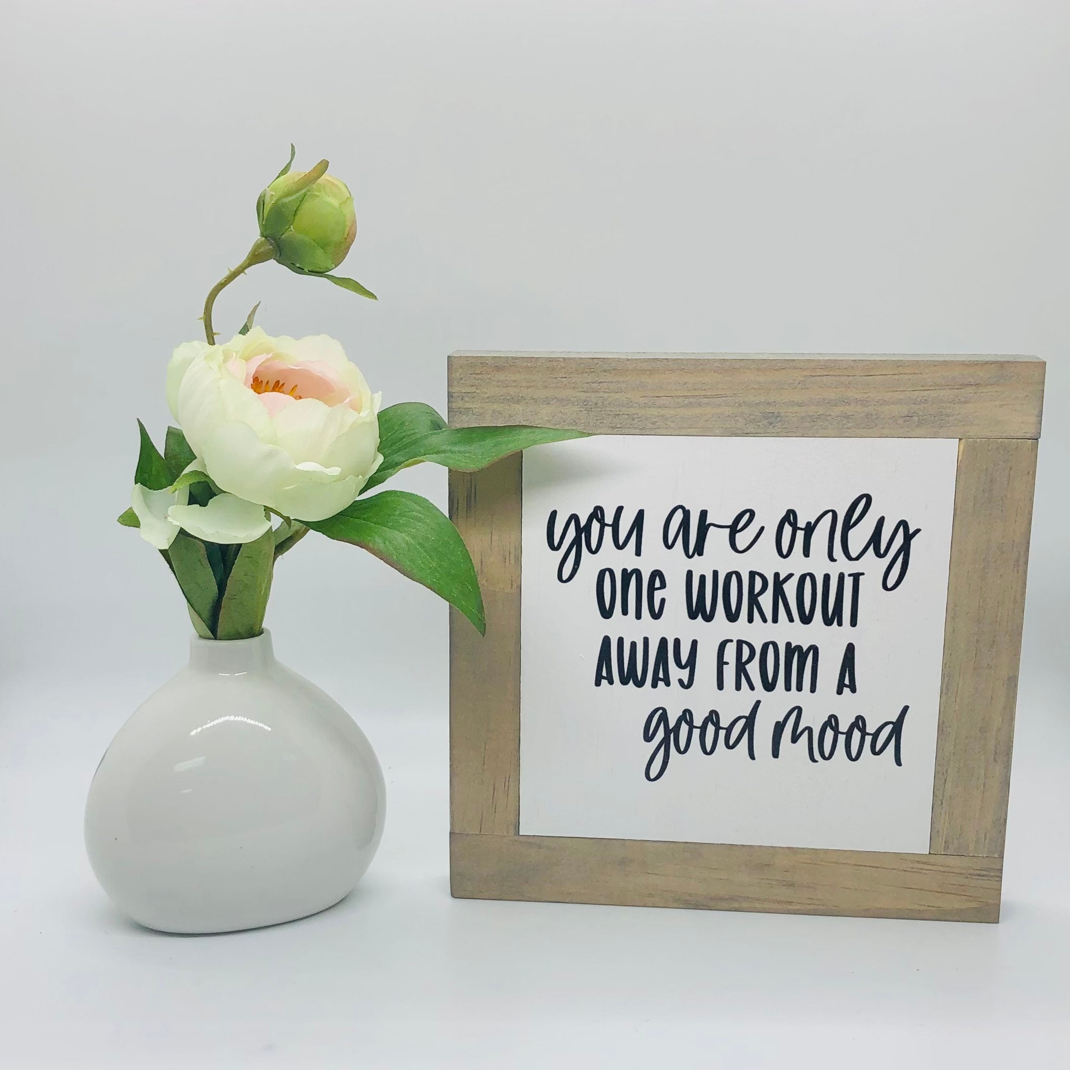 Good Mood Sign, Fitness Sign, Home Gym Decor, Inspirational Gift ...