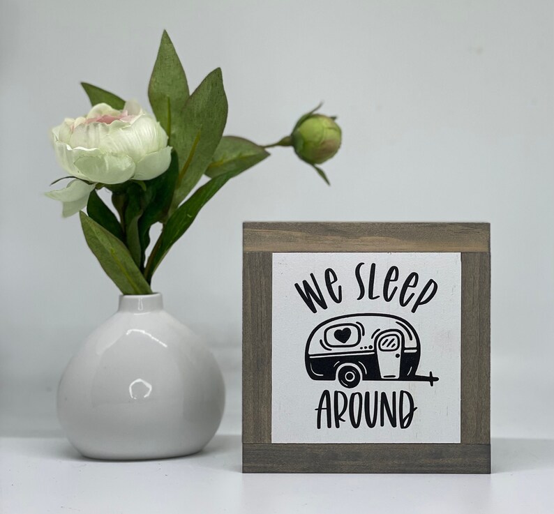 Sleep Around Sign Camping Sign Gift for Campers RV Decor - Etsy