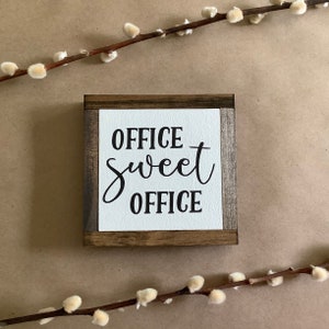 Office Sweet Office Sign, Office Desk Decor, Funny Office Space Sign ...