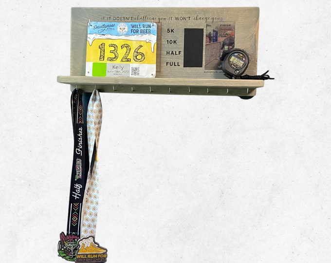 RUNNING MEDAL Display | Race Bib Holder | PB Run Race Display | Home ...