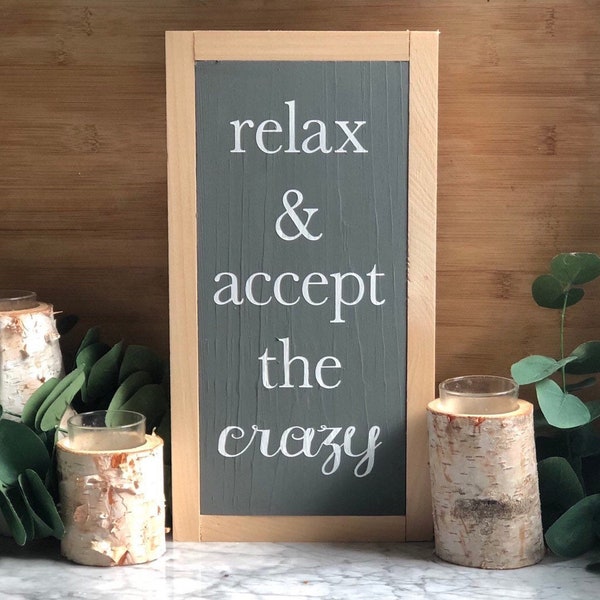 Relax Sign - Etsy