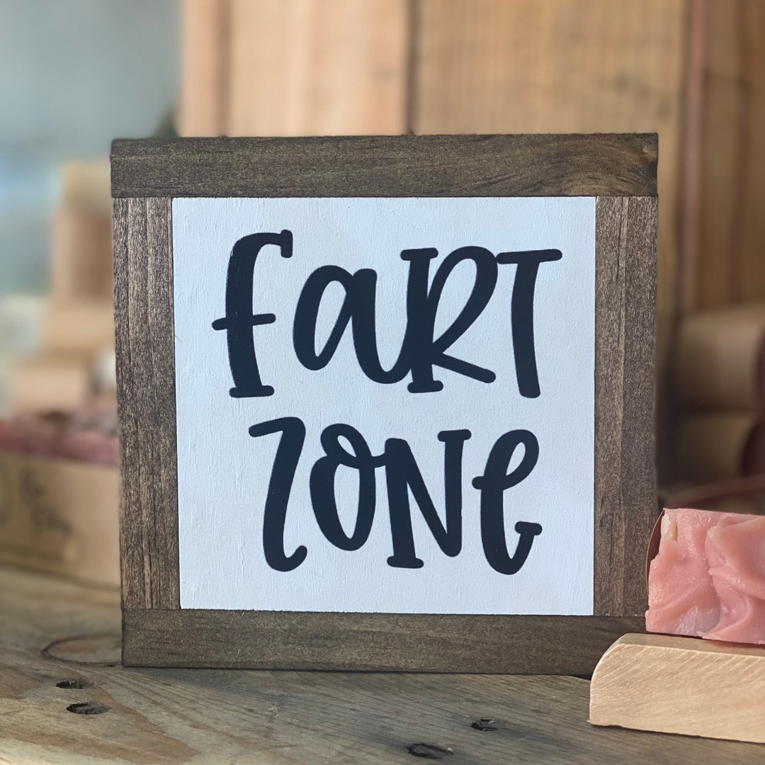 Fart Zone Sign, Bathroom Humor Sign, Restroom Decor, Office Bathroom ...