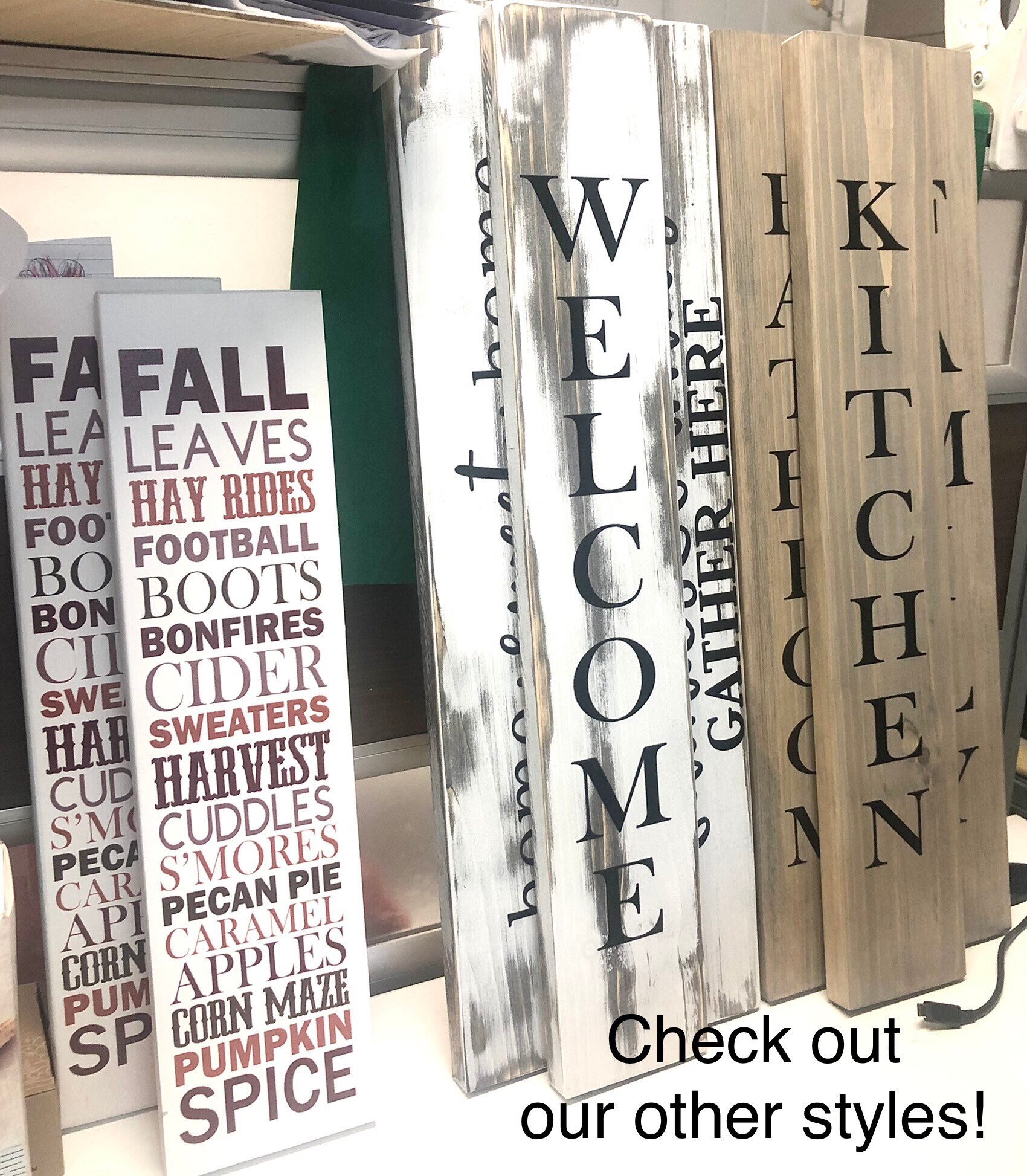 Vertical Room Sign Family Home Decor Long Wood Sign - Etsy