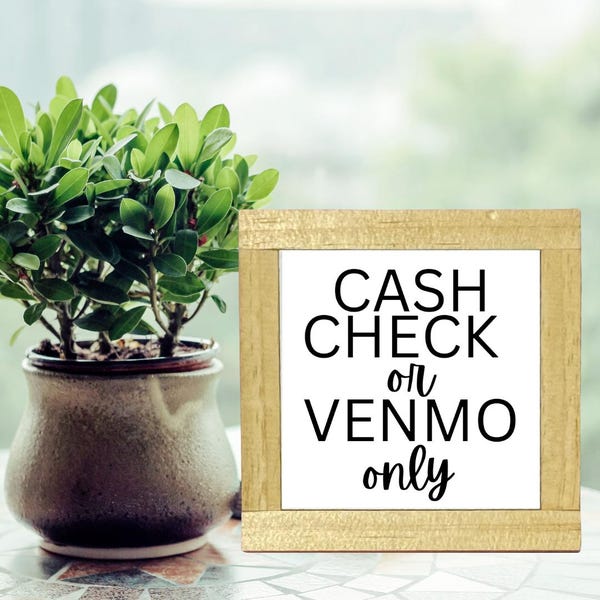 Cash Only Sign - Etsy