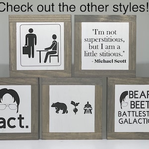 Michael Scott Sign, Superstitious, the Office Quote, Michael Scott ...