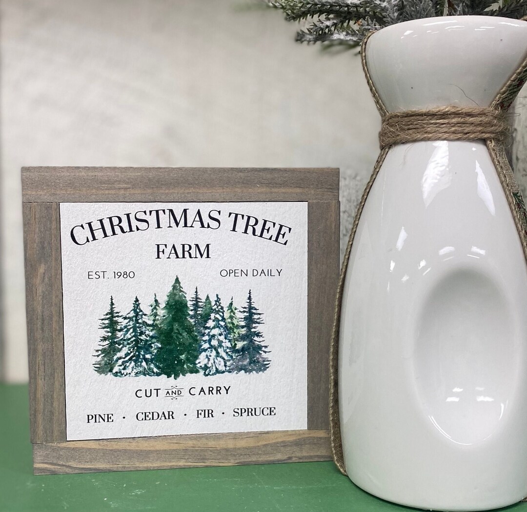 Tree Farm Wood Sign, Christmas Wood Sign, Winter Home Decor, Christmas ...