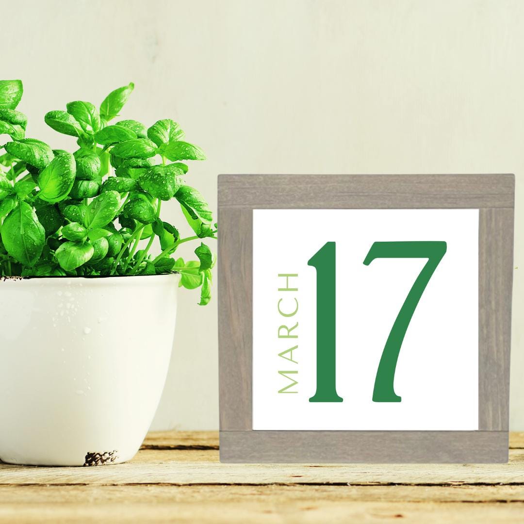 March 17th Sign, St. Patrick's Day Wood Sign, Irish March 17 Wood Sign ...
