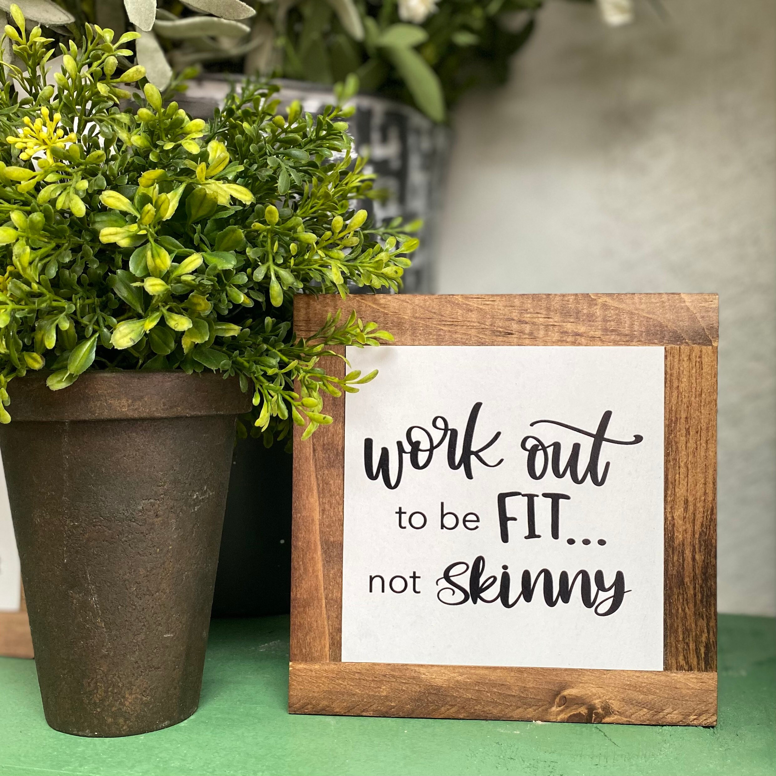 Work Out Wood Sign Gym Buddy Gift Fitness Sign Home Gym - Etsy