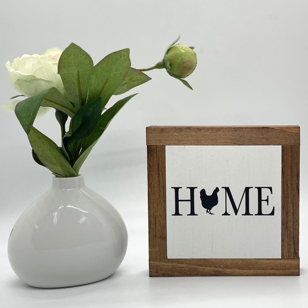 Farmhouse Home Sign, Farmhouse Signs, Country Home Decor, Rustic Mom ...