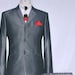 Mod Clothing | Mod Fashion Tailored 60s Silver Tonic Suit for Men - Etsy