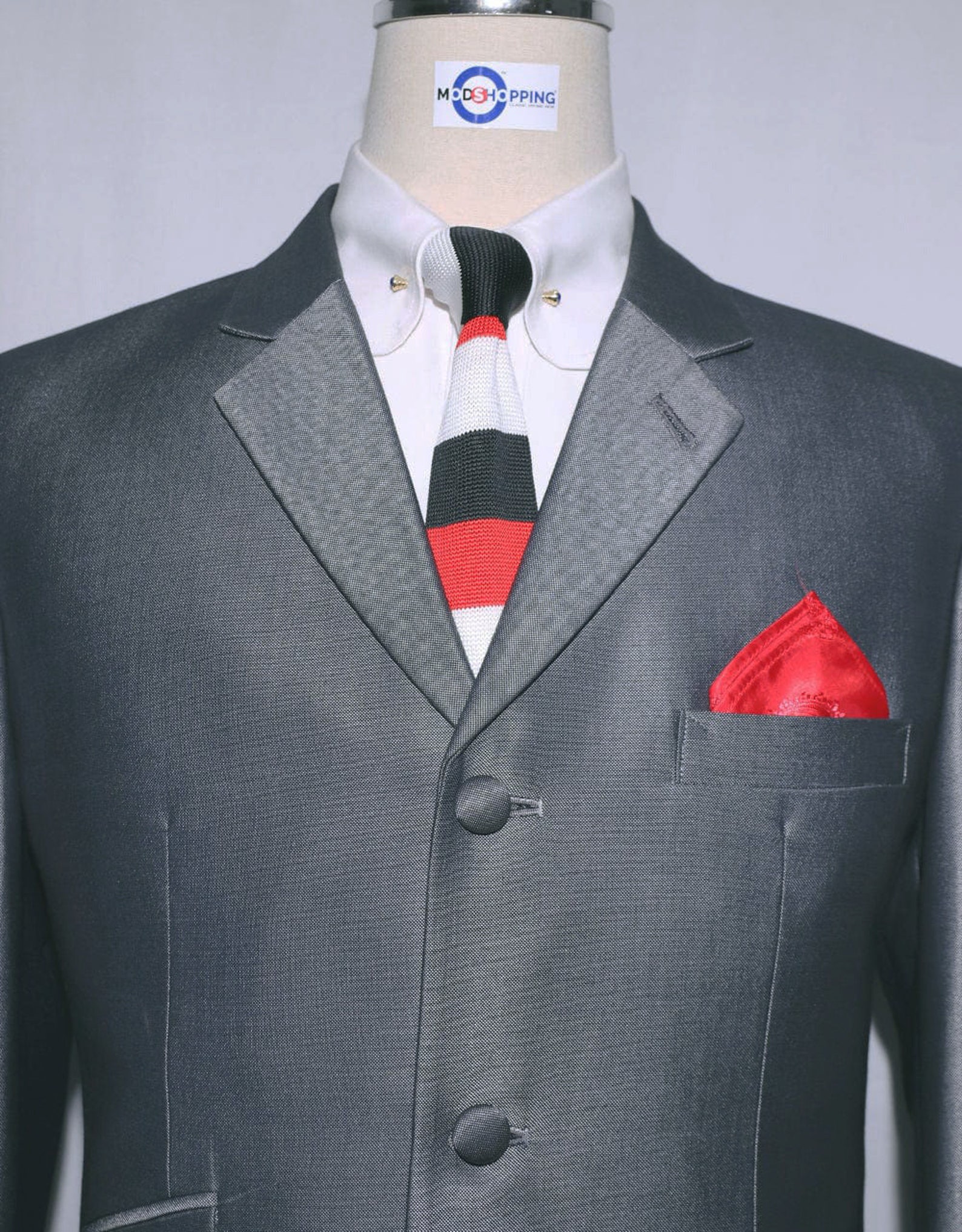 Mod Clothing | Mod Fashion Tailored 60s Silver Tonic Suit for Men - Etsy