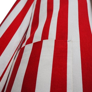 Boating Jacket | Red & White Stripe Boating Blazer - Etsy