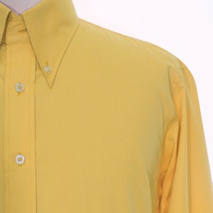 Button Down Shirt | Mustard Yellow Dress Shirt for Man - Etsy