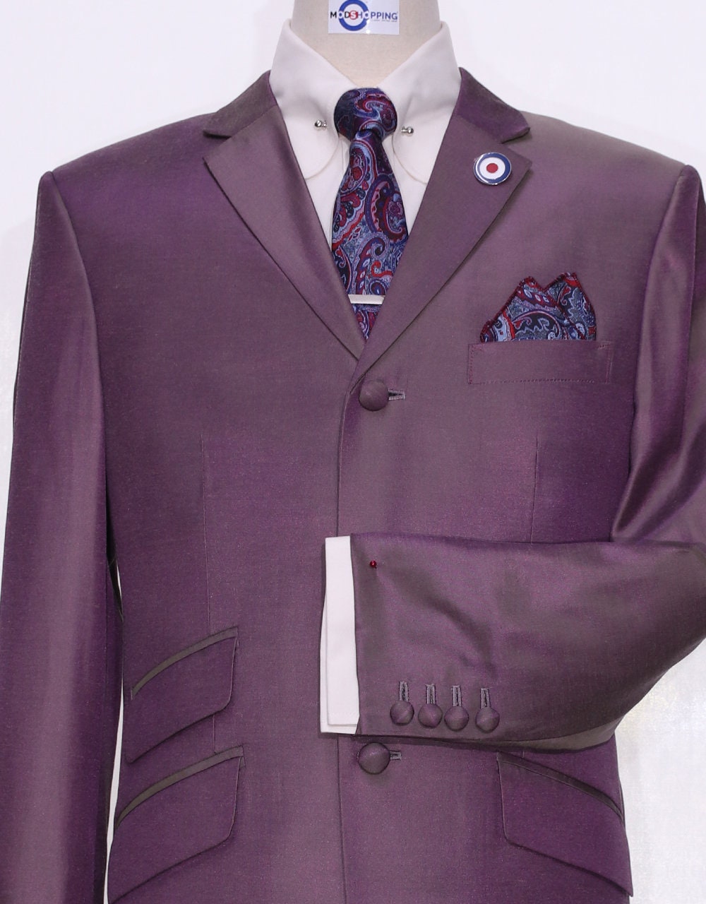 Grape and Yellow Two Tone Suit for Men - Etsy UK