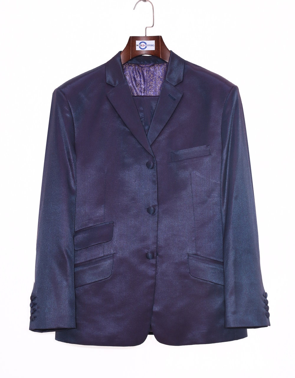 Two Tone Suit Red & Blue Two Tone Suit - Etsy